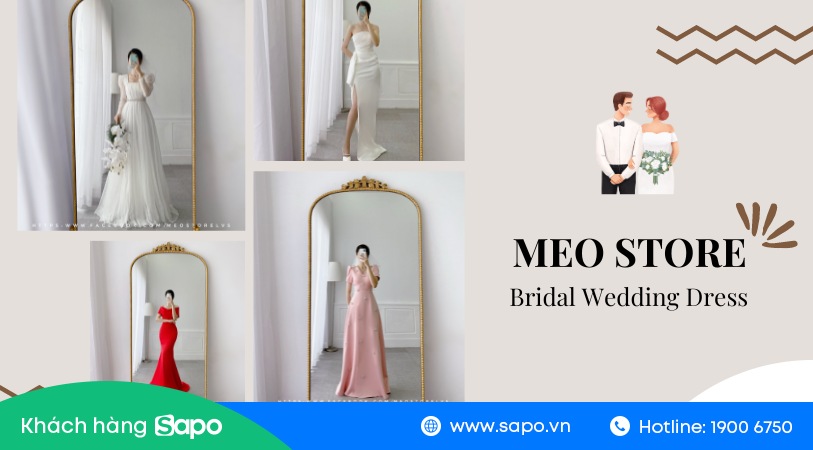 Meo Store - mang vẻ đẹp từ váy cưới cô dâu